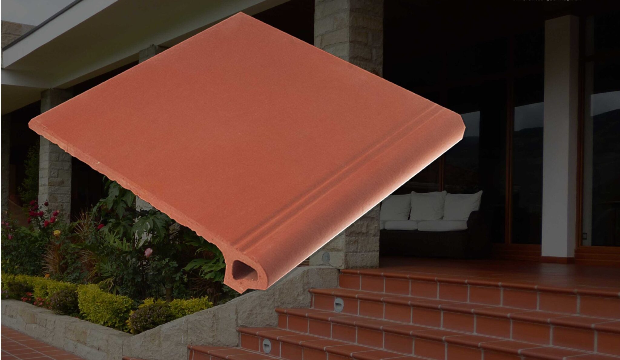 ANDEAN STAIRTHREAD QUARRY- Coping - Florenza Ceramic